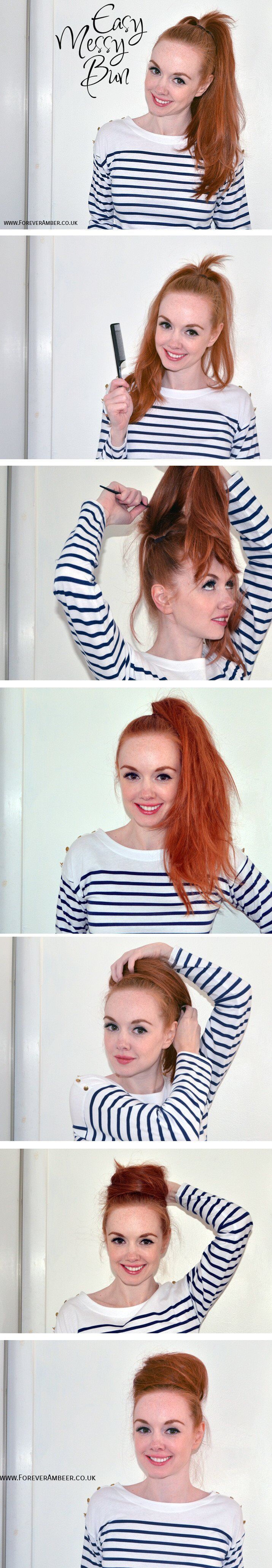 Messy Bun Tutorial | How to do a messy bun