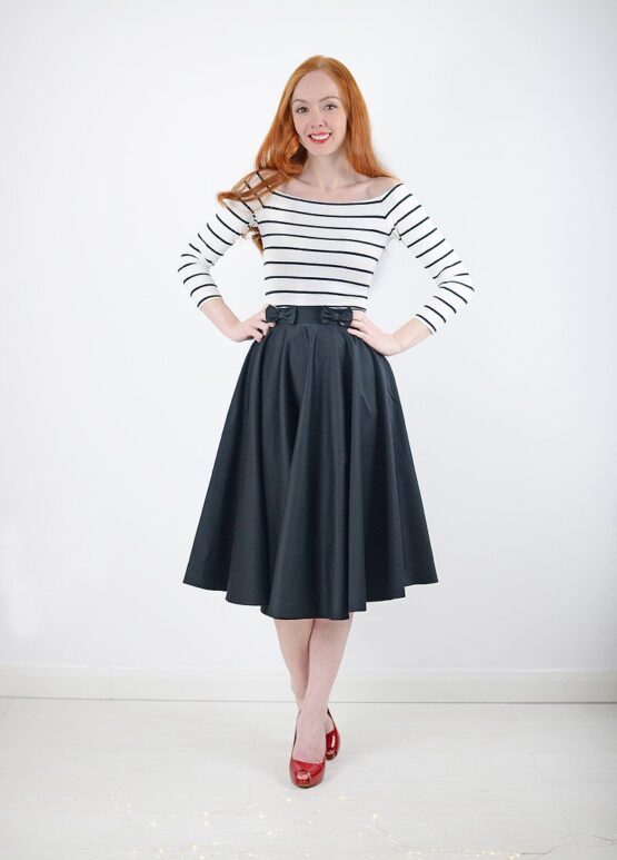 How to Wear a Midi Skirt / Calf Length Outfit Guide