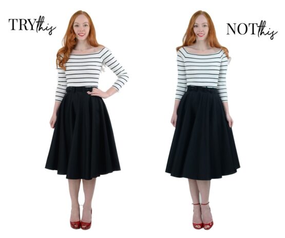 How to Wear a Midi Skirt / Calf Length Outfit Guide